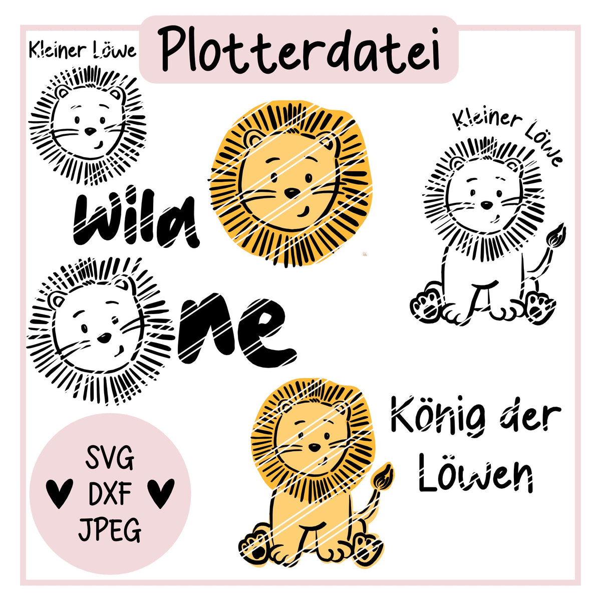 Tinten Löwe Plotterdatei – Milbow