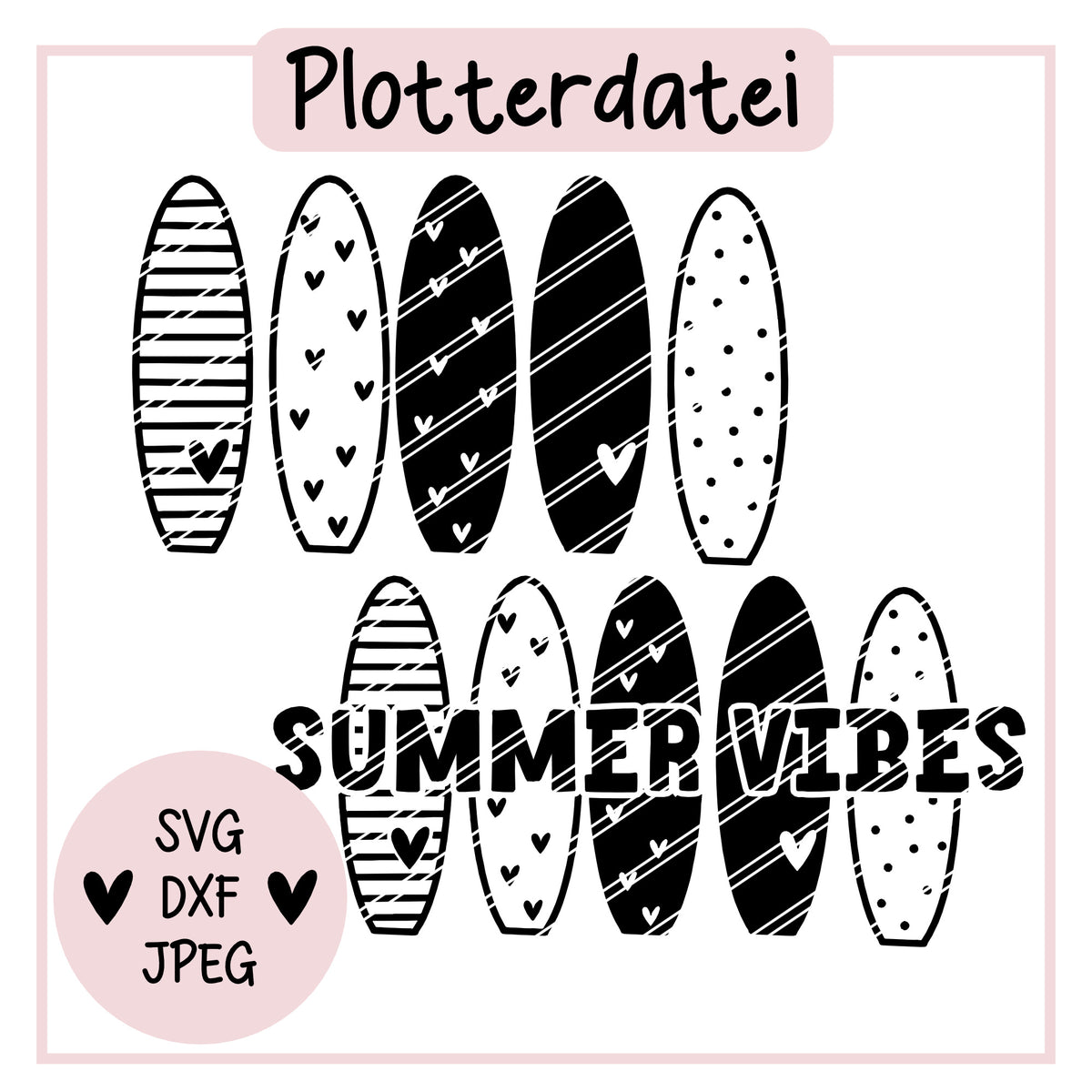 Surfbrett Plotterdatei – Milbow