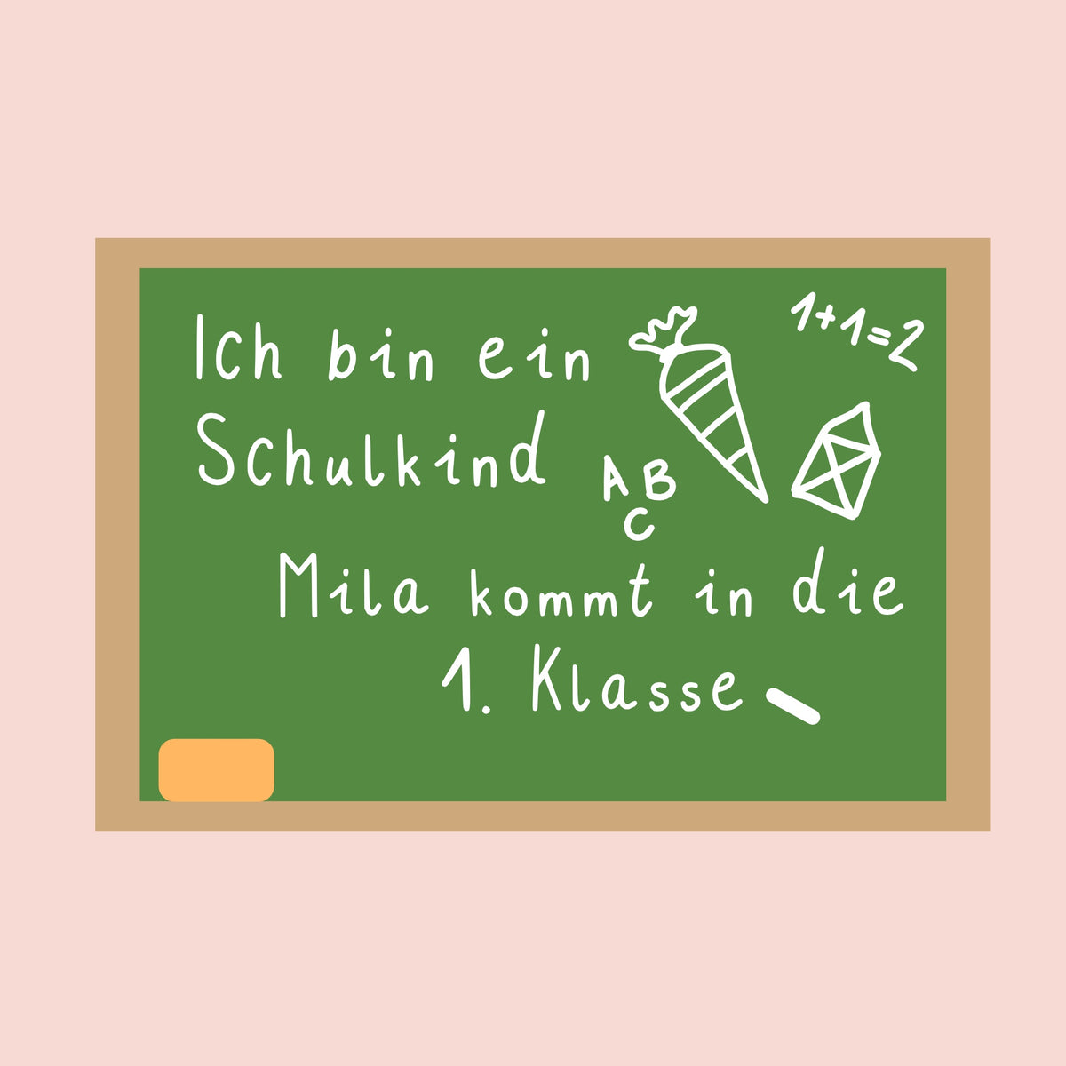 Set Milbow Schule- Schriftart und Plotterdatei Tafel