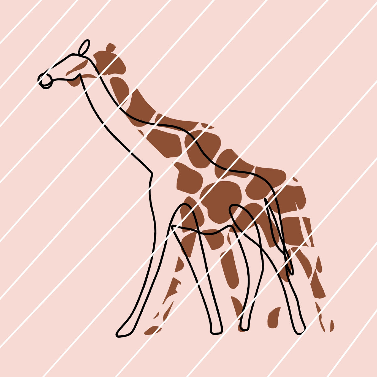 Singleline Giraffe Plotterdatei – Milbow