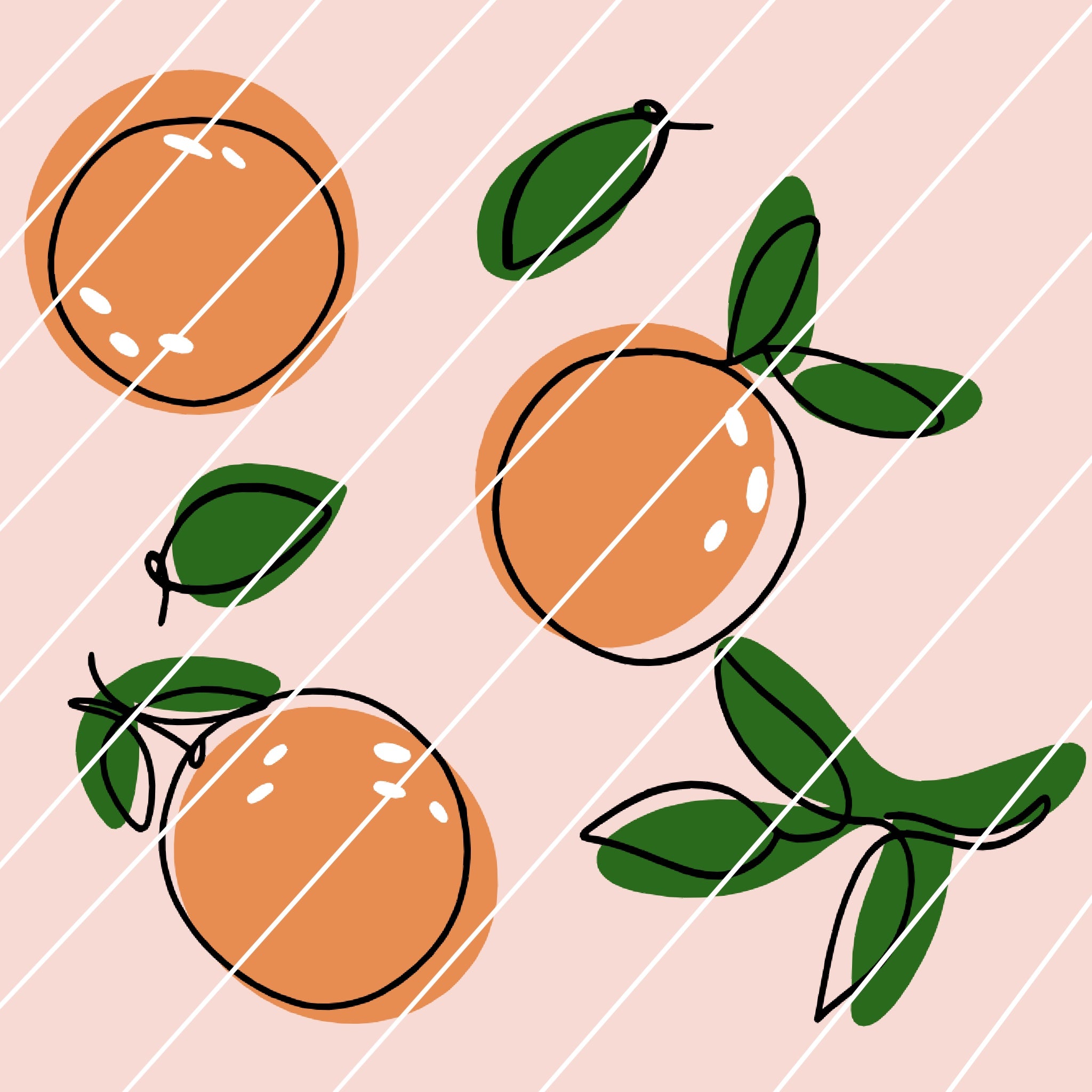 Singleline Orangen Plotterdatei – Milbow