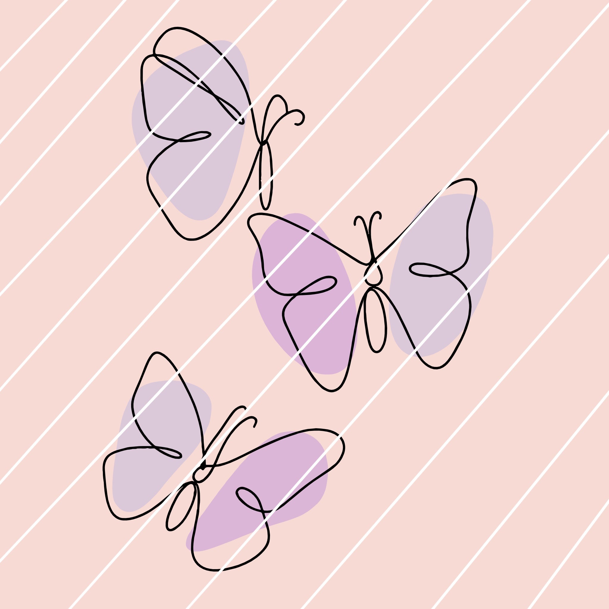 Singleline Schmetterlinge Plotterdatei – Milbow