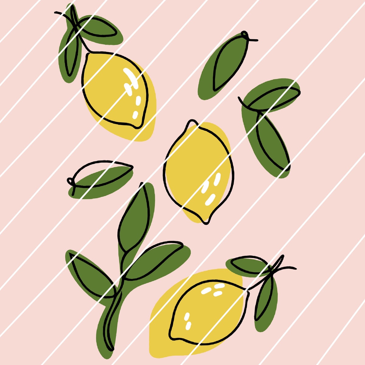 Singleline Zitronen Plotterdatei – Milbow